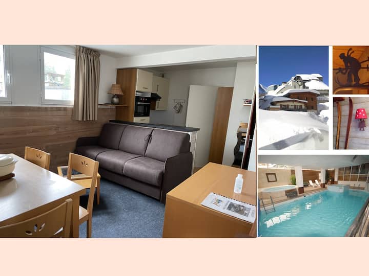 Gourette : Studio Duplex 7 Pers, Piscine & Wifi - Station d'Artouste