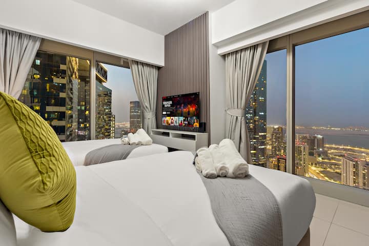 Desert Key Luxe Living In Gate Tower - Pool & Gym - Abou Dabi