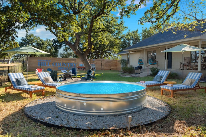 Hot Tub, Cowboy Pool, Game Room, 290 Wine Trail! - Grape Creek Vineyards, Fredericksburg