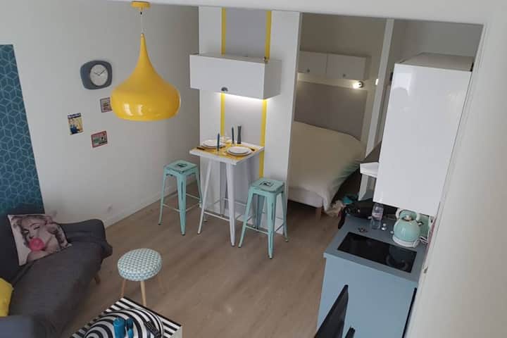 Studio Vintage à Port Cergy - Bail Mobilité - Cergy