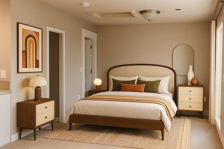 Chrysanthemum Loft | King Bed, Balcony, Bikes - 포트콜린스