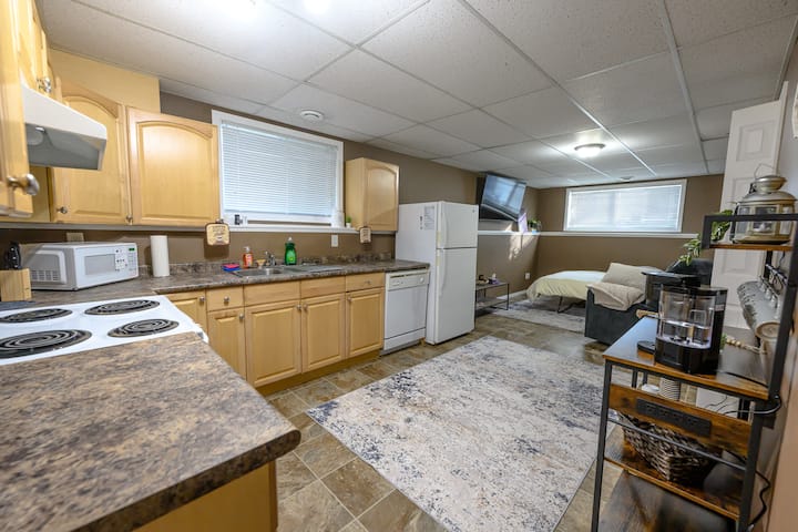 Spacious Lower Level Suite-king Bed+pull-out Couch - Grande Prairie