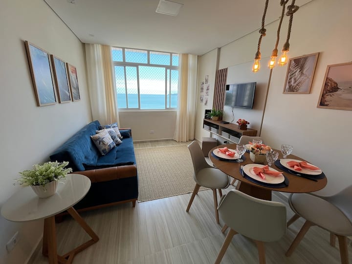 Vista Mar-santos Praia Itararé- 4 Hospedes -Wi Fi - Sao Vicente, Brazil