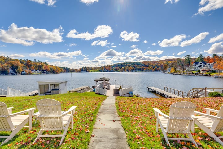 Scenic Waterfront Home W/ Dock On Lake Winola! - Lake Winola, PA