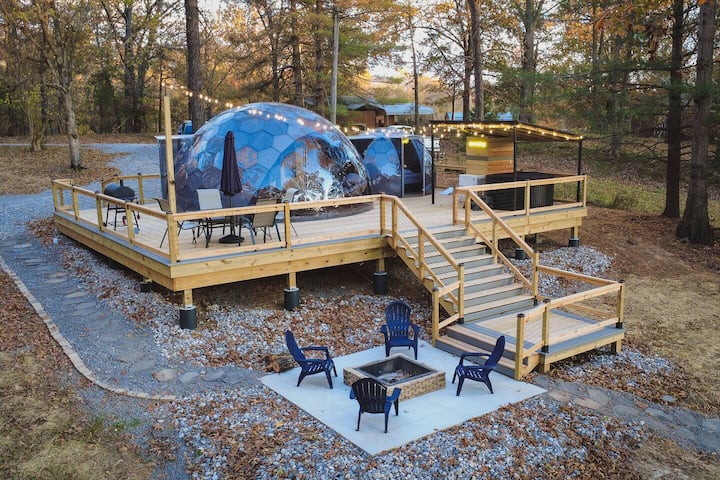 Glamping Double Domes On Private Lake & Hot Tub! - Paducah, KY