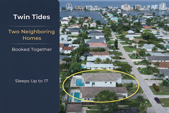 Twin Tides | 2 Side-by-side Homes W/ Pools + Spas - Naples, FL