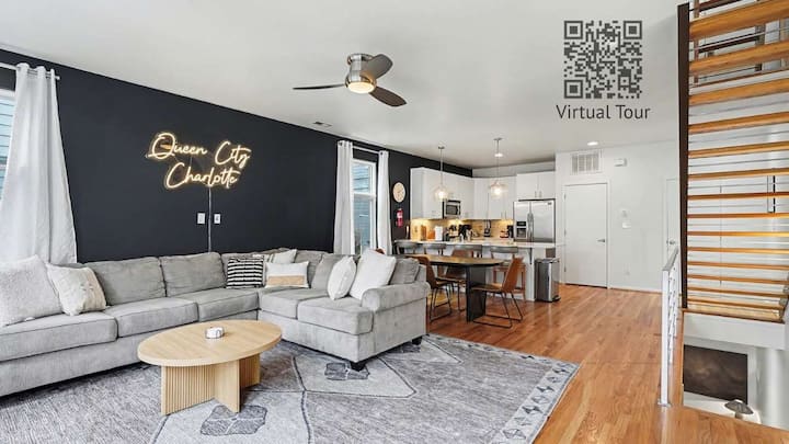 New! Minutes To Uptown Clt W/ King Suites - Spectrum Center