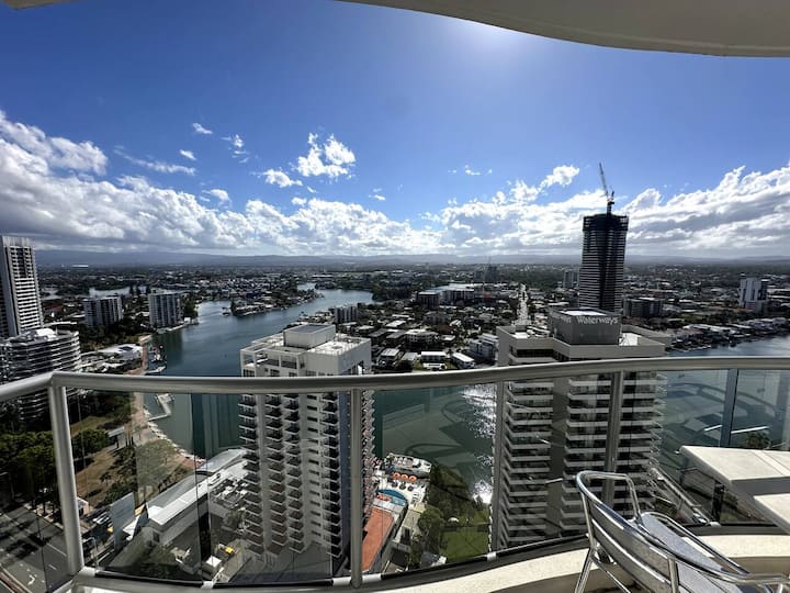City Lights & River Views Easy-stay 2br @ Surfers - Surfers Paradise