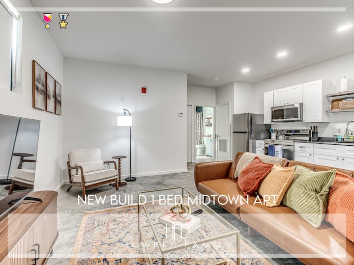 New Build 1 Bed Midtown Apt - Sidewinder, Oklahoma City