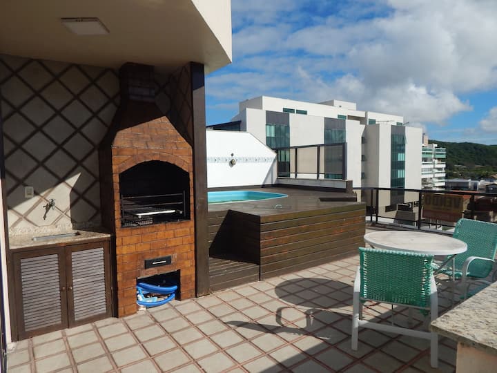 Cobertura Com Piscina E Churrasqueira - 10 Pessoas - Cabo Frio