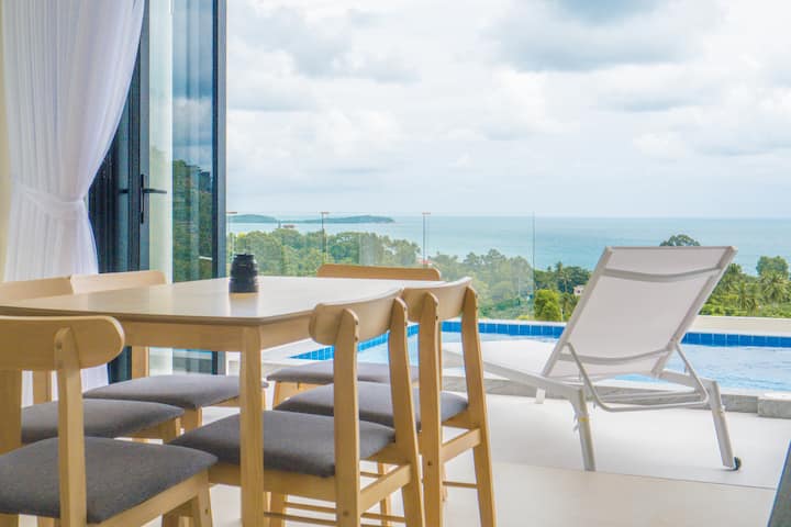 3br Modern Villa Sandbar Private Pool Seaview - Ko Szamuj