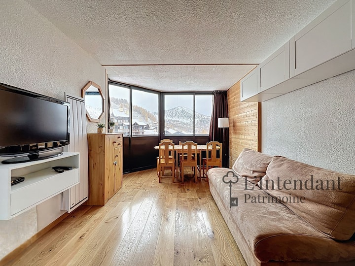 Ski Aux Pieds • Vue Montagne Studio 4p Isola 2000 - Isola 2000