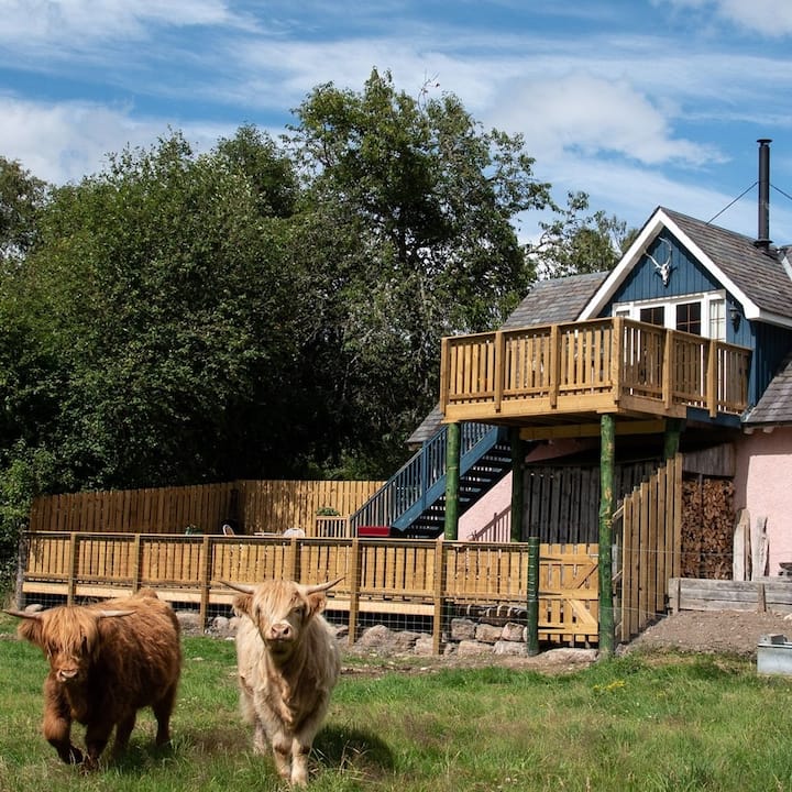 Scottish Dog Friendly Hot Tub Hideaway With Views - Aboyne