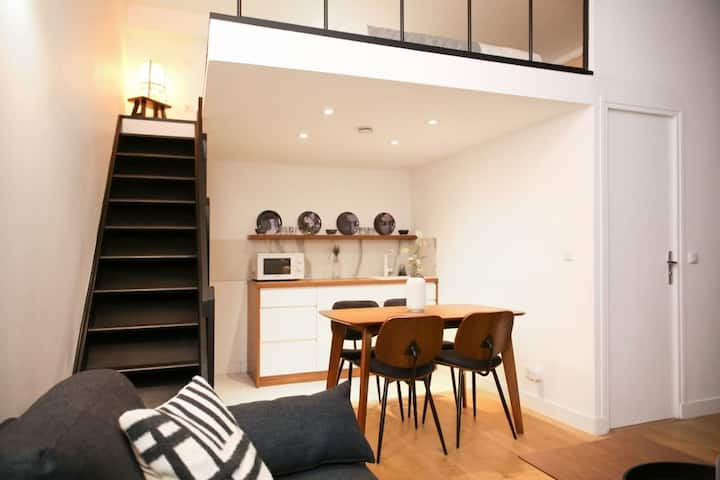 Cosy Appartement Studio Moderne Mezzanine - 4p - Paris
