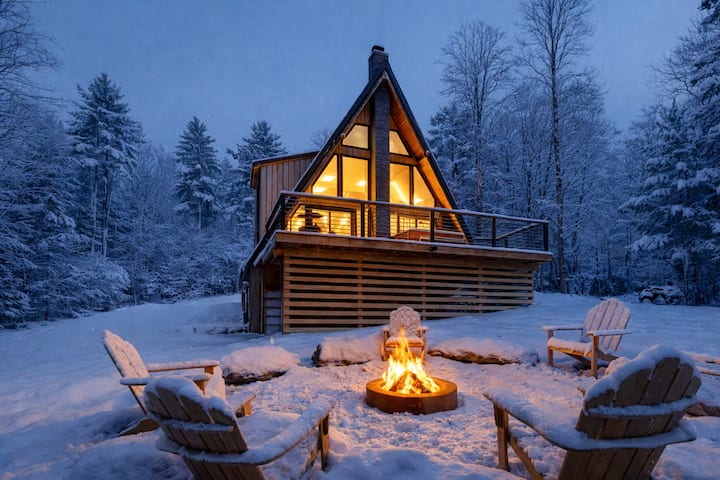 Tetra A-frame: Family Friendly | Cozy | Private - Bethel, NY