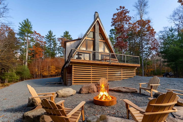Tetra A-frame: Family Friendly | Cozy | Private - Bethel