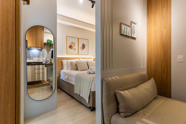 Lindo Apartamento Com Cama Queen Em Pinheiros - Pinheiros