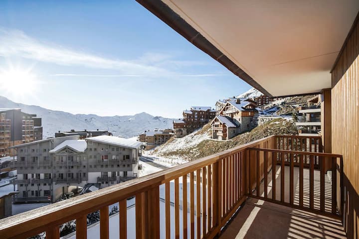 Balcon Ensoleillé •Vue Montagne Proche Pistes, 4p - Val Thorens