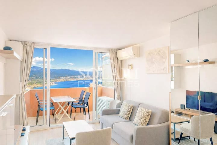 T2 Terrasse Vue Mer & Esterel, Piscine, Parking. - Théoule-sur-Mer