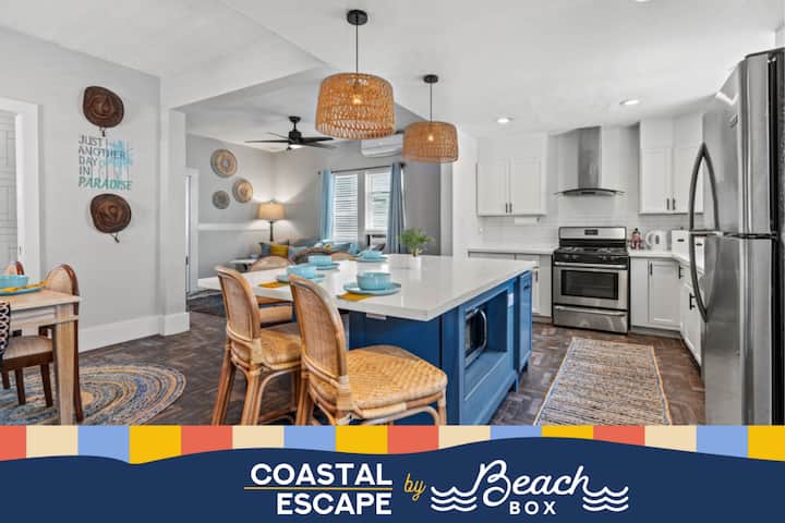 Coastal Escape | Steps To Beach | Fire Pit - Galveston, TX