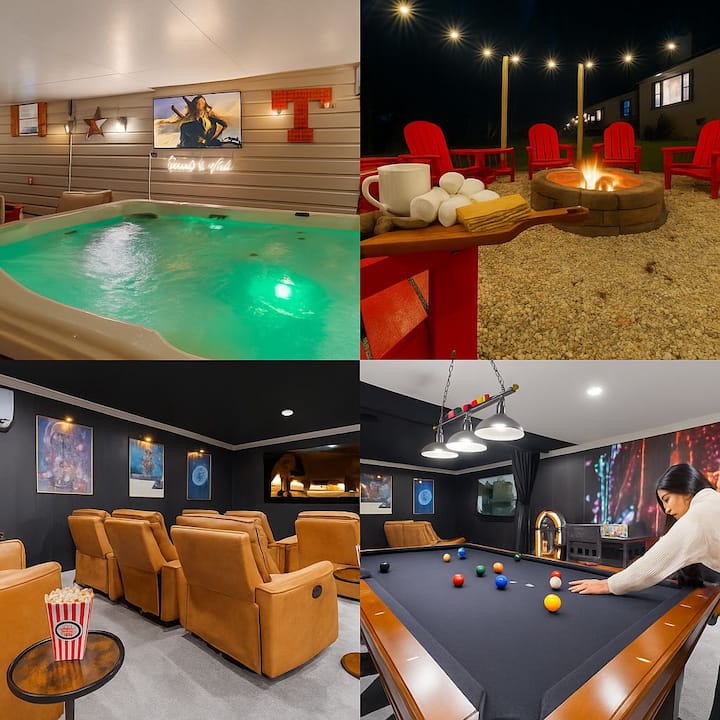 Knoxhaven | 5 Min Ut•hot Tub•firepit•theater•games - Knoxville, TN