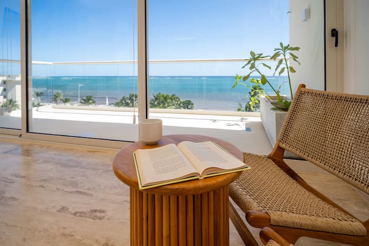 Oceanview Design Retreat | Pool + Work Space - Puerto Morelos