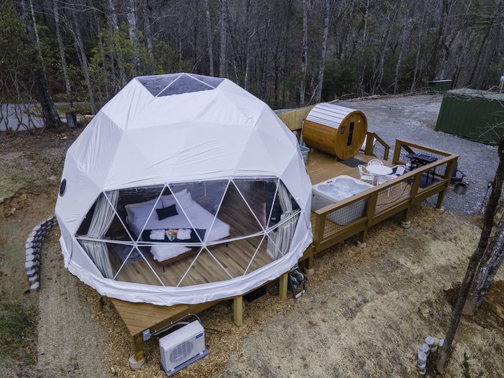 Wellness Stay Monarch Dome With Sauna And Hot Tub - Brevard, NC