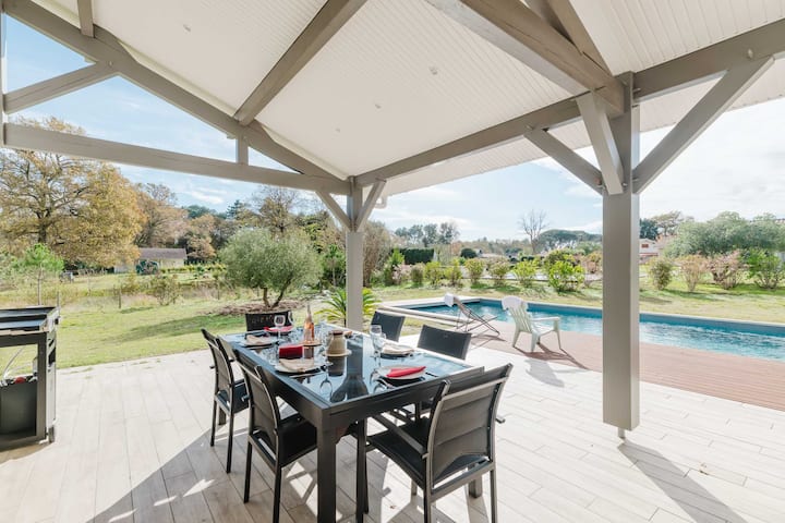 Belle Villa Contemporaine 201 M2 Avec Piscine - Saint-Girons Plage