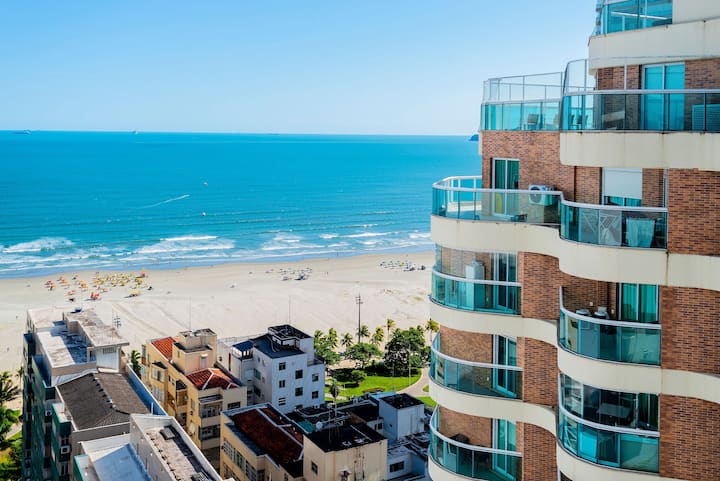 Flat Com Vista-mar 50m Da Praia - Santos