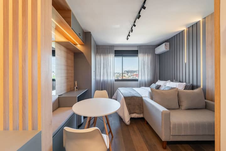 Loft Berlim Parking And Full Amenities - Porto Alegre