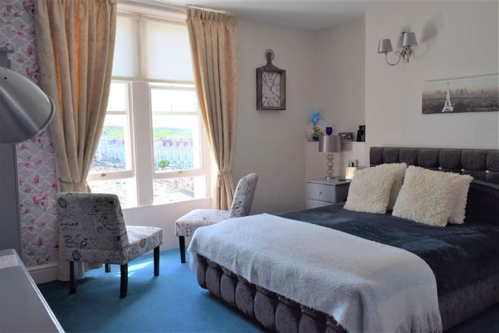 King-vue Mer-sdb Privée Avec Douche-de Luxe - Llandudno