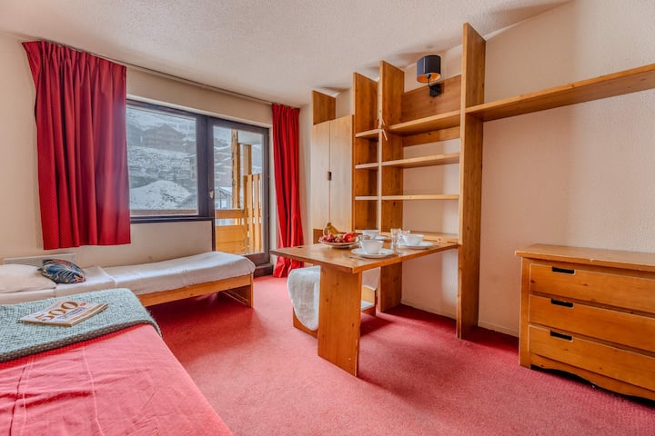 Cosy Apt In Val Thorens, Ski In-out With Wifi - Val Thorens