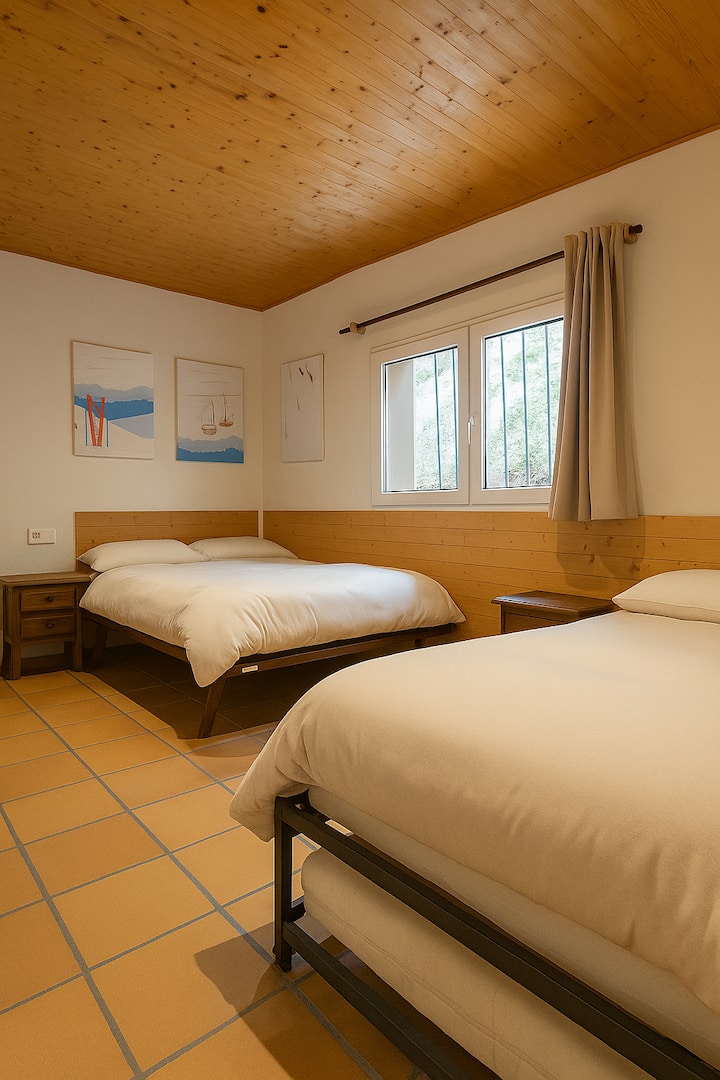 Chambre Double Avec Lit Double + Lit Superposé - Sierra Nevada