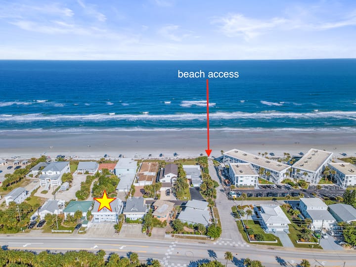 Steps To Beach | Pet Friendly | Villa Bleu - New Smyrna Beach, FL