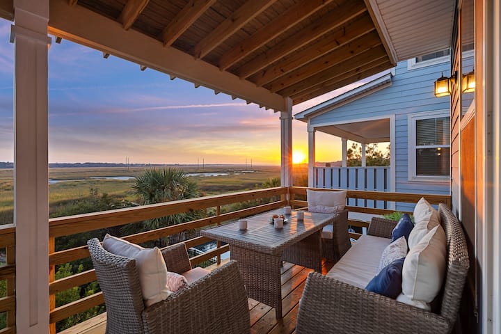 Marsh Views + Sunset Deck | Pool | Broad Creek - Hilton Head Island, SC