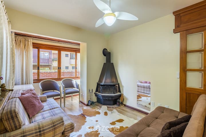 1-br Apartment W Fireplace In Gramado-rs Dva0103 - Gramado