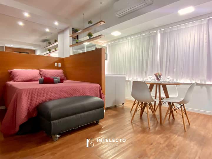 Living 902 •Central, Vista Top E Super Confortável - Poços de Caldas