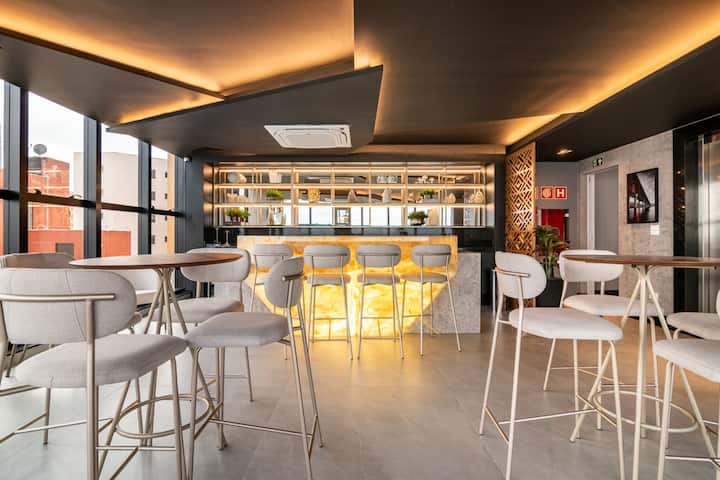 Duplex Batel Vista Panorâmica | |Alexa+ps5+led - Curitiba