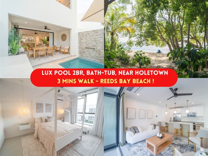 Stylish New 2br Villa With Pool, Walk To Beach! - Barbados