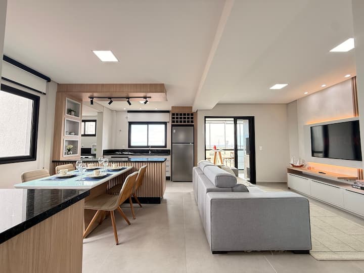 Ia03- Apto Novo, Vista Mar, Churrasqueira E Wi-fi - Itapoá