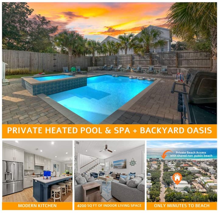 Private Pool, Spa, Gated Beach Access, Bikes - Miramar Beach, FL
