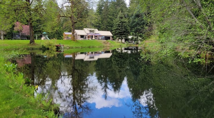 Sasquatch Sanctuary | Hot Tub, Pond, Mountain View - Packwood, WA