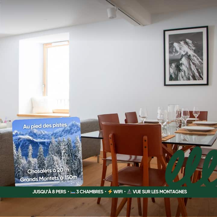 Spacieux Appartement Avec Balcon, Pieds Des Pistes - Argentière