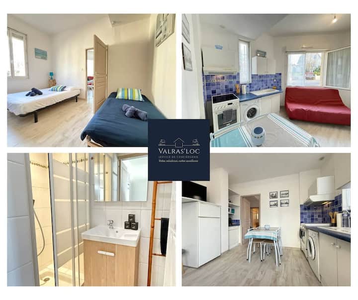 Appartement Rdc Valras-plage à 2 Pas De La Plage - Valras-Plage