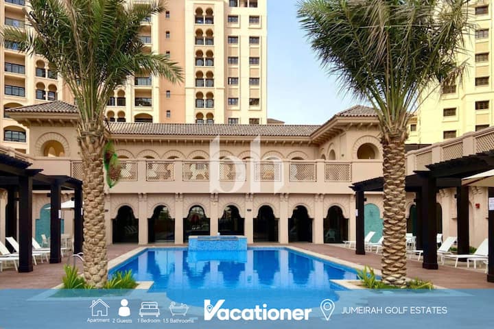 Cozy 1 Bed L Jumeirah Golf Estate L Free Pool, Gym - Duba