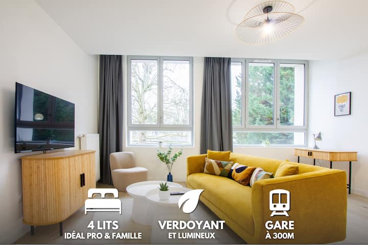 Cadre Verdoyant • Idéal Pro & Famille •Gare à 300m - Évry