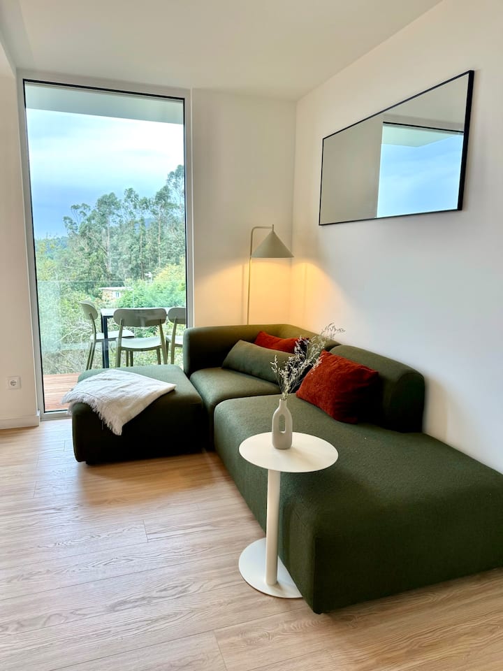 Modern Apartment With Sea Views & Pool - Cangas