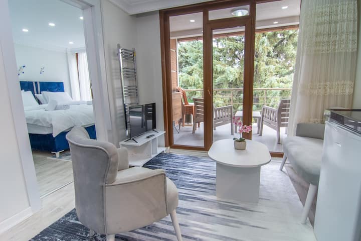 Cozy 1br & Sofabed With Inviting Balcony - Büyükçekmece