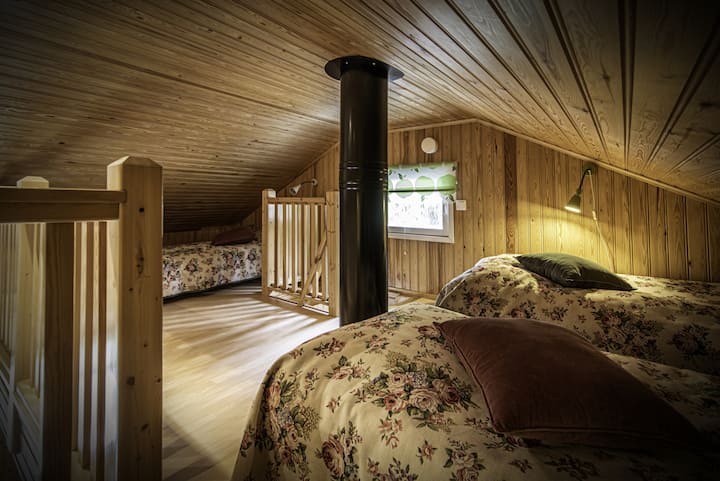 Cabine-vue Sur Jardin-salle De Bain Privée-cottage - Sipoo