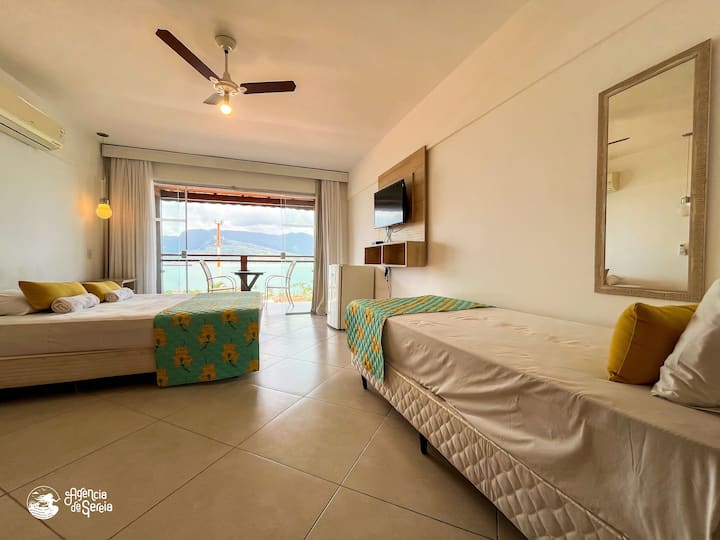 Suíte Para 3 Pessoas Com Vista E Pertinho Da Praia - Ilhabela